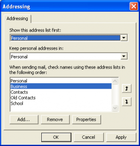 Tip 64: Address Book Order - Outlook Tips
