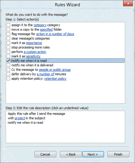 Tip 189: Rule to Request Read Receipts - Outlook Tips