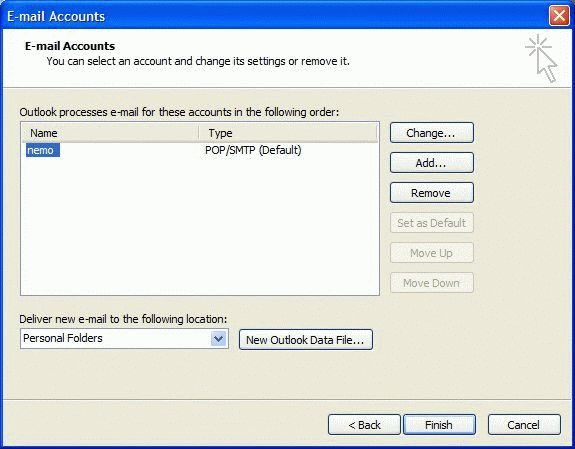 Use existing data file as the delivery location - Outlook Tips