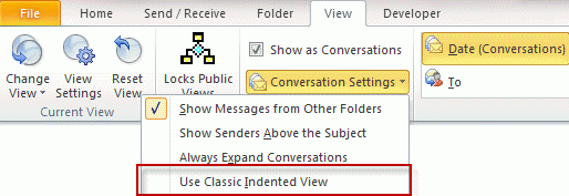 Tip 965: Changing Outlook 2010's Conversation View Message Order ...