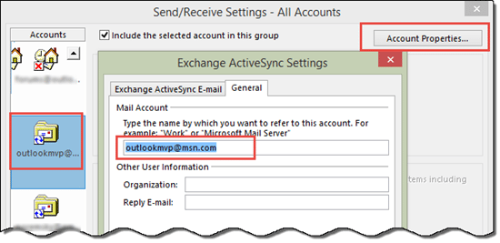 Tip 1057: Rename accounts in Outlook 2013 - Outlook Tips