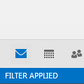 Outlook Status bar: Filter applied, no total or unread counts - Outlook Tips