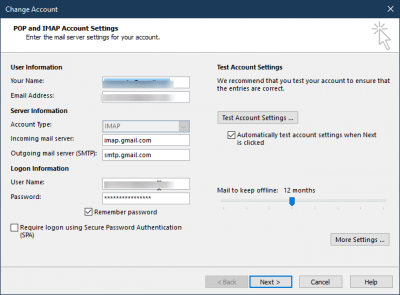 Change your password in Outlook 2016 - Outlook Tips