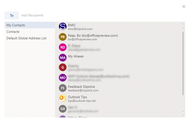 Outlook on the web Address Book sort order - Outlook Tips