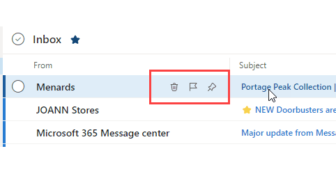 Outlook on the web Quick Actions moved to the right - Outlook Tips