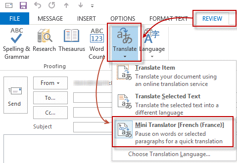 Tip 1072: Enable or disable the Bilingual Dictionary - Outlook Tips