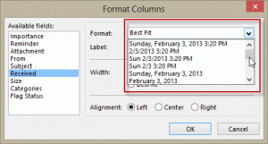 Tip 1063: Change the Received date format - Outlook Tips