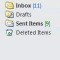 Outlook Status bar: Filter applied, no total or unread counts - Outlook ...